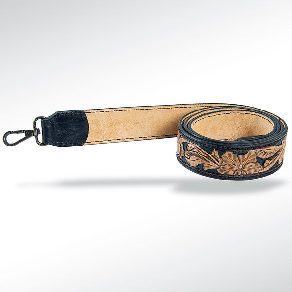 LC-ADSTF105 Hand Tooled Genuine Leather Handle Strap – American Darling ...