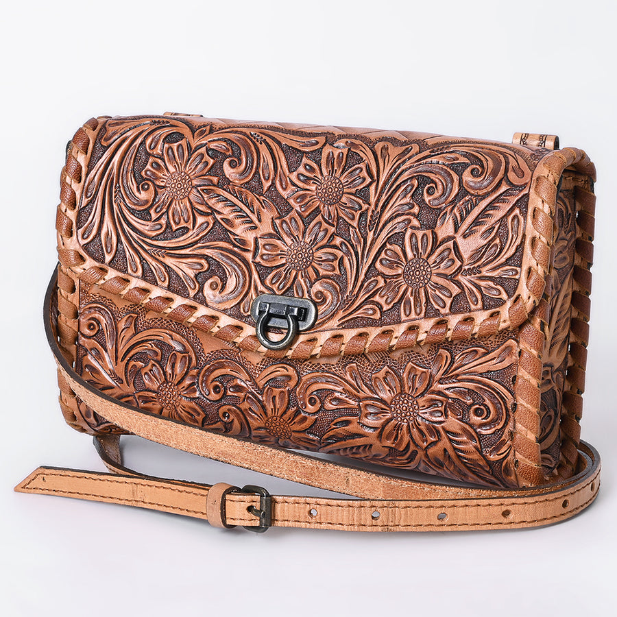 Western Hand-tooled Handcrafted Genuine Leather Handbags for Women ...